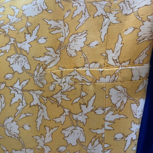 CeCe | Jackets & Coats | Nwt Cece Meadow Monet Blazer Yellow Floral ...
